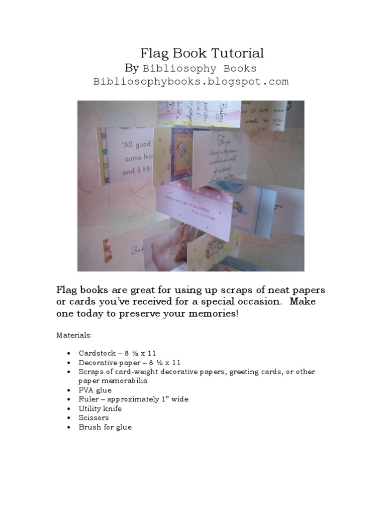 Bookbinding - Flag Book Tutorial | PDF