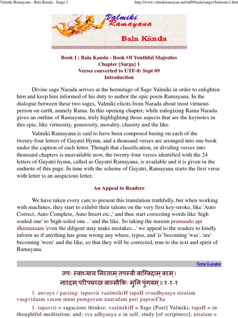 Bala Kanda: Valmiki's Epic Introduction | PDF | Sita | Ramayana