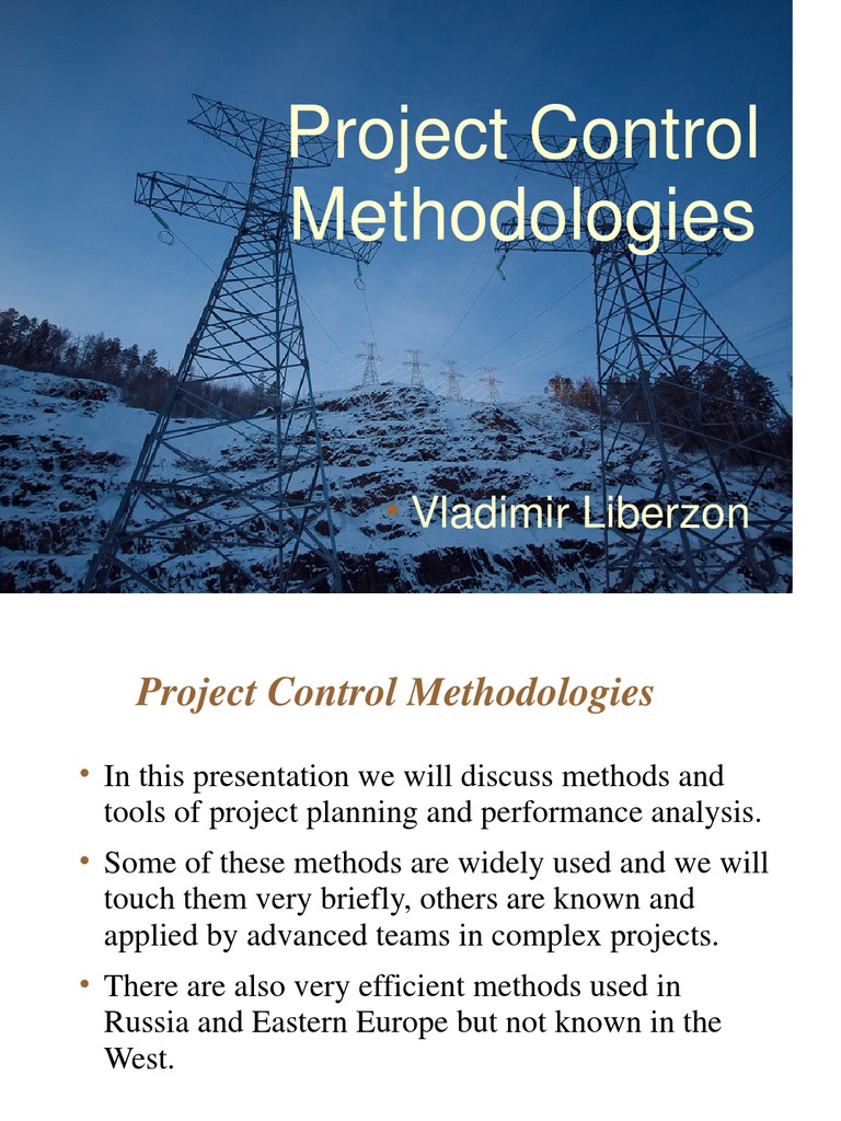 Project Control Methodologies | Download Free PDF | Project Management ...