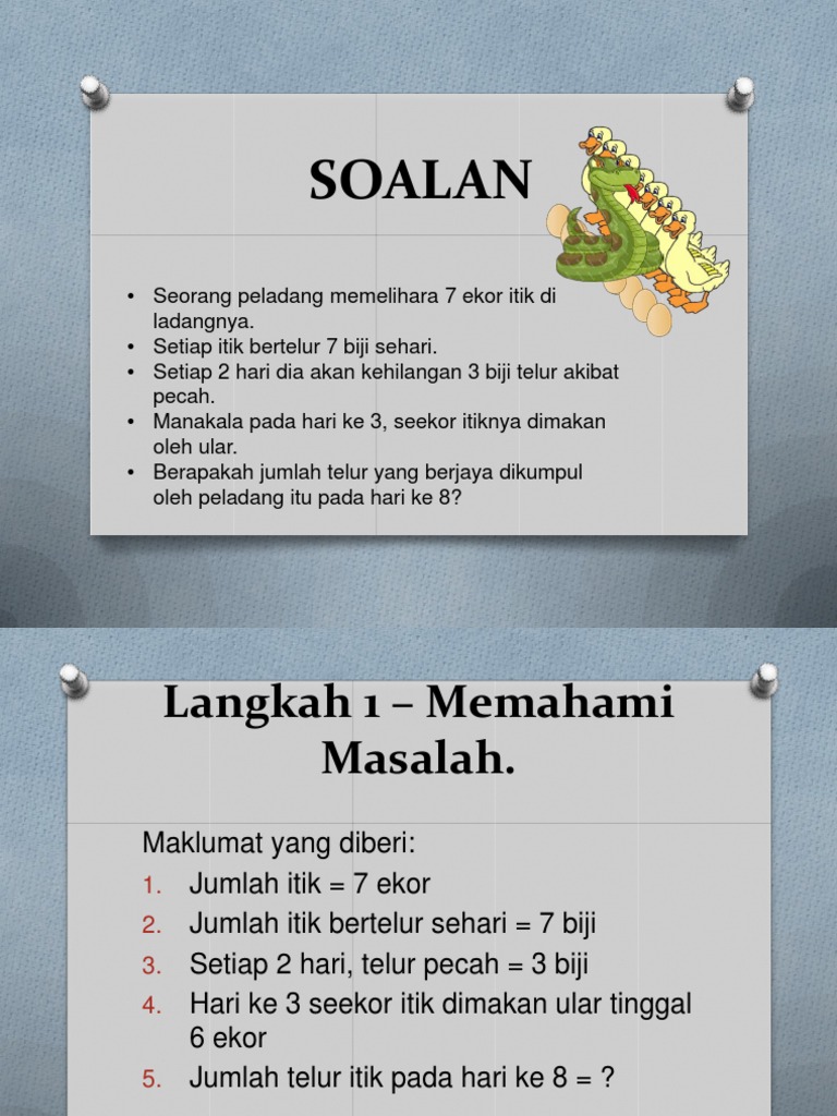 Contoh Soalan Untuk Model Polya | PDF