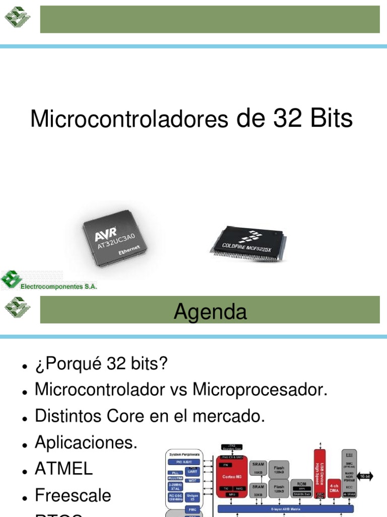 Presentacion Microcontroladores 32bits | PDF | Microprocesador ...