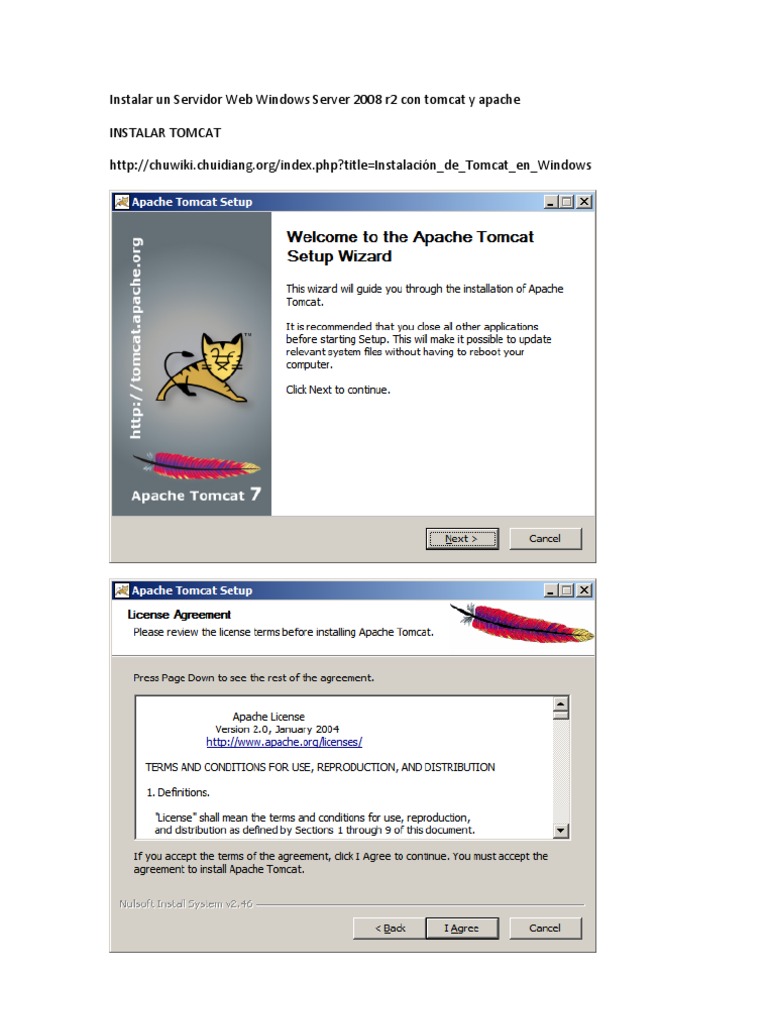 Instalar Un Servidor Web Windows Server 2008 r2 Con Tomcat y Apache | PDF | Servidor HTTP Apache ...