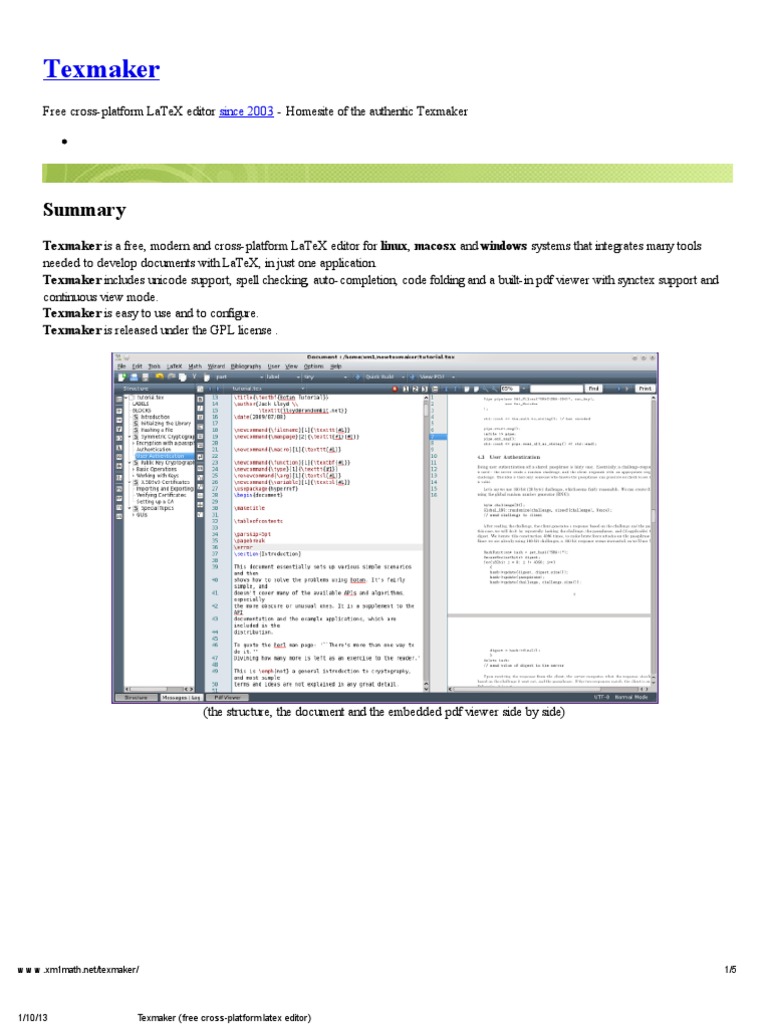 Texmaker: Since 2003 | PDF | Portable Document Format | Areas Of ...