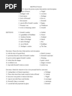 Unit 1-Beowulf Comprehension Questions | PDF