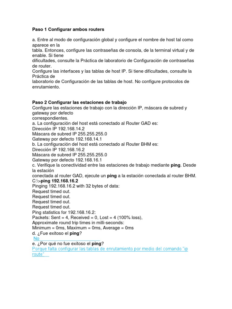 Practica 1 Redes | PDF | Dirección IP | Enrutador (Computación)