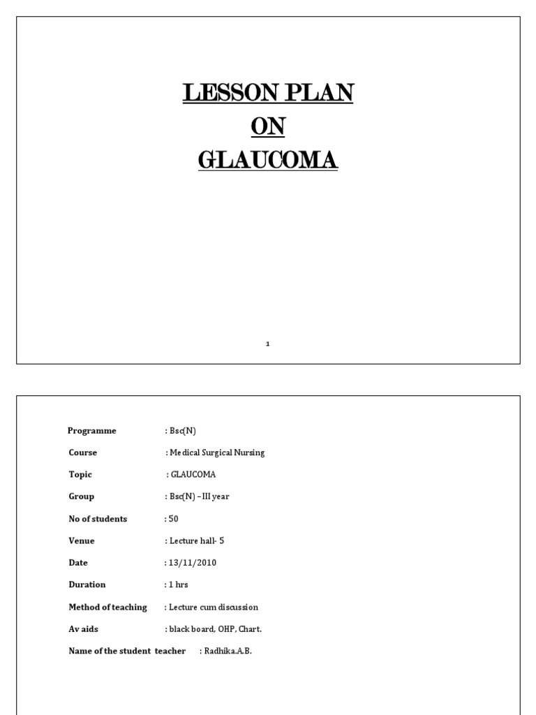 Glaucoma | PDF | Glaucoma | Visual Impairment