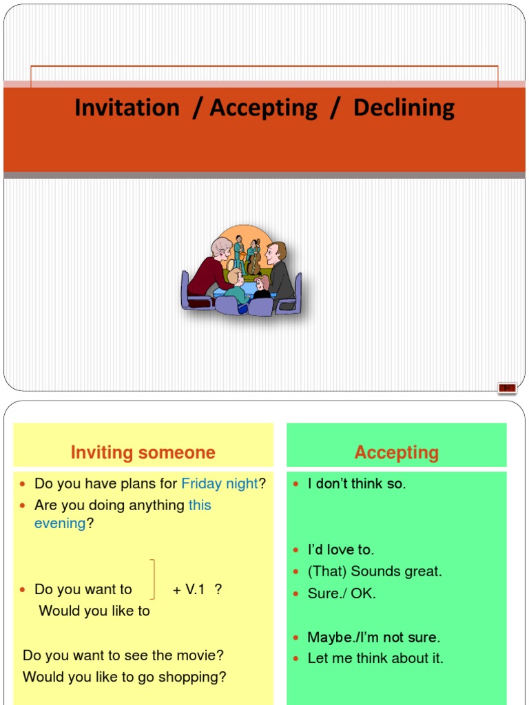 Invitation / Accepting / Declining | PDF
