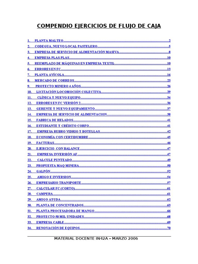 Flujo de Caja Compendio | PDF | Depreciación | Amortización (Negocio)