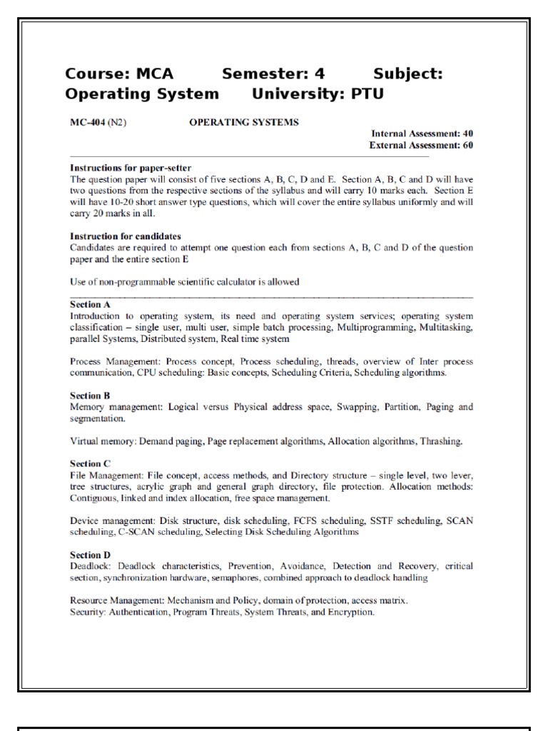 Operating System | PDF | Thread (Computing) | Operating System