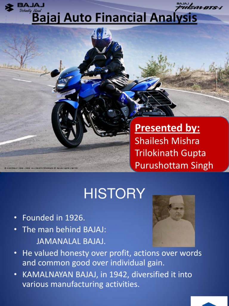 Bajaj Auto Financial Analysis: Presented by | PDF | Automotive ...