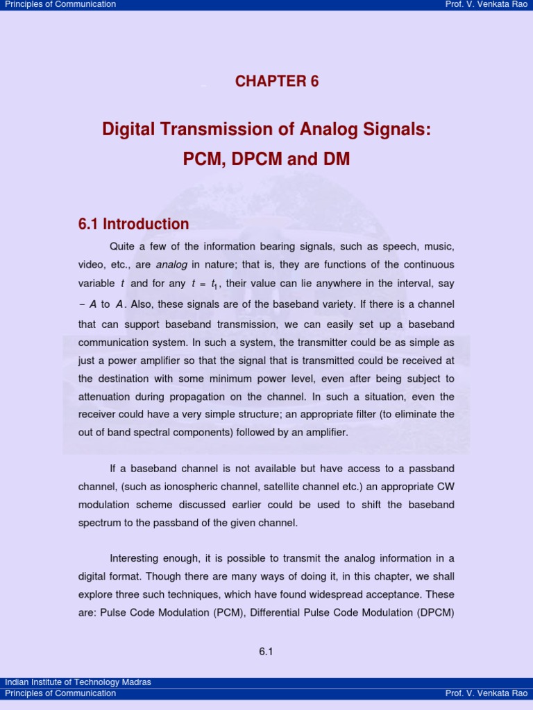 Pulse Code Modulation Sampling | PDF | Signal To Noise Ratio | Sampling (Signal Processing)