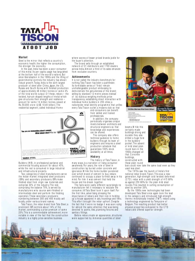 Tata Tiscon | PDF | Brand | Concrete