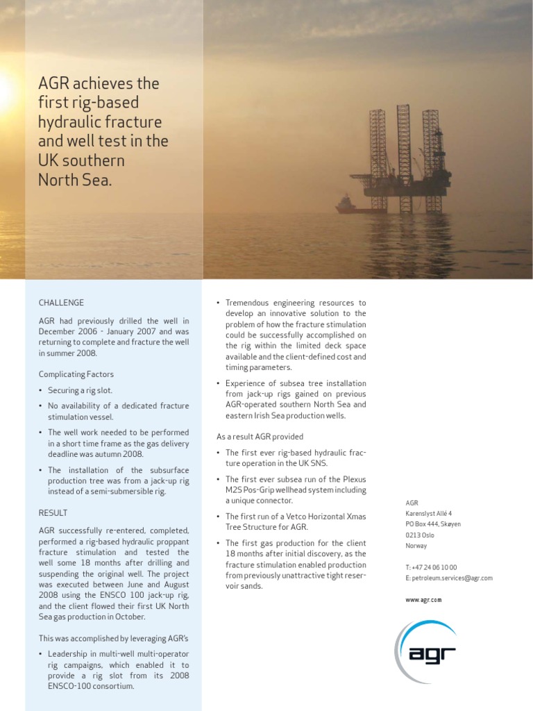 Frac Rig Up North Sea | PDF | Hydraulic Fracturing | Drilling Rig
