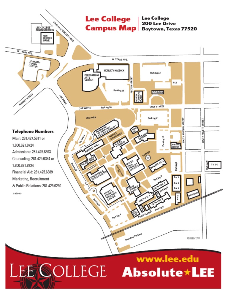 Lee College Campus Map | PDF