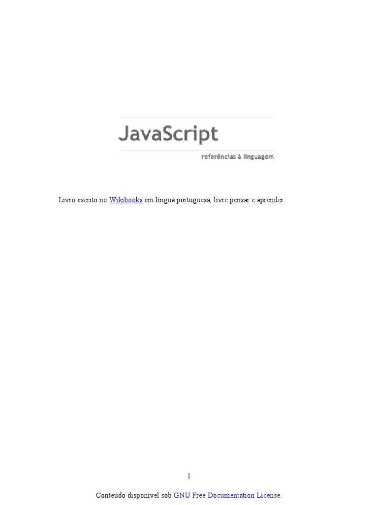 (E-Book) Apostila de JavaScript PDF | PDF