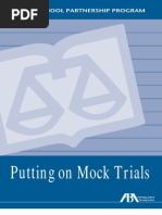 Mock Trial in The Classroom Activity Guide | PDF | Witness | Trials