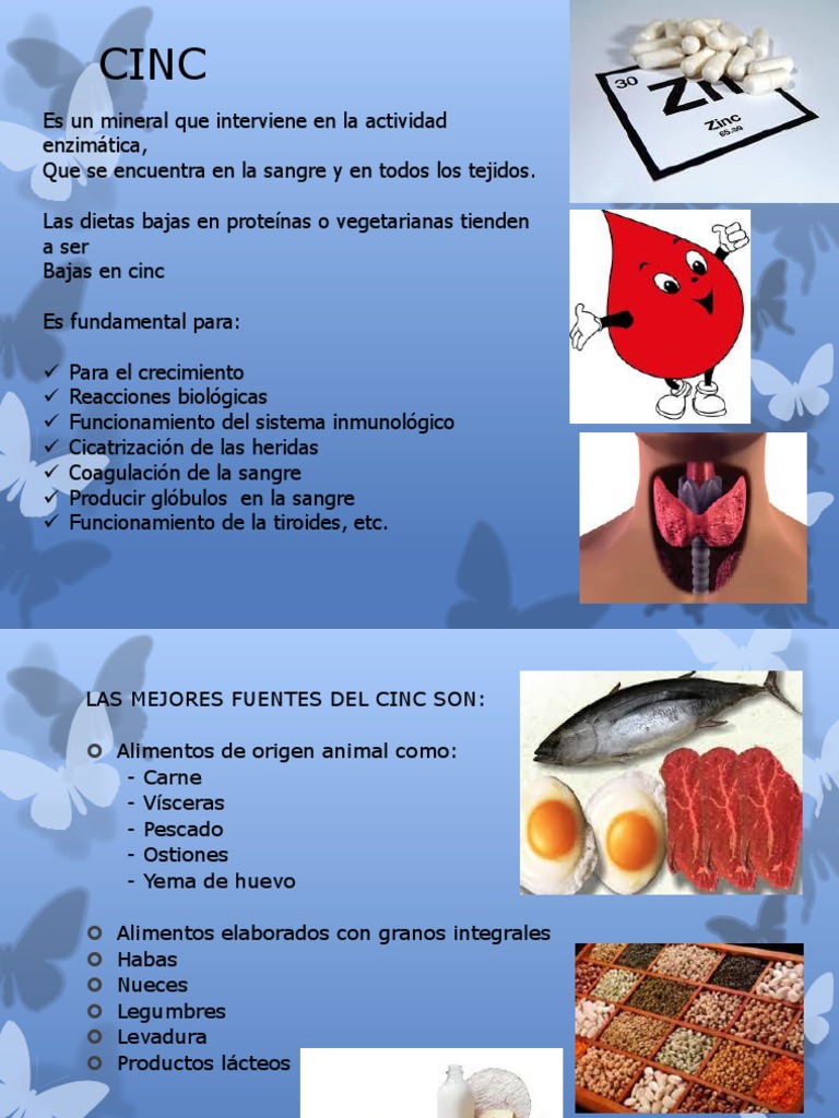 Cinc Diapositivas | PDF | Zinc | Yodo