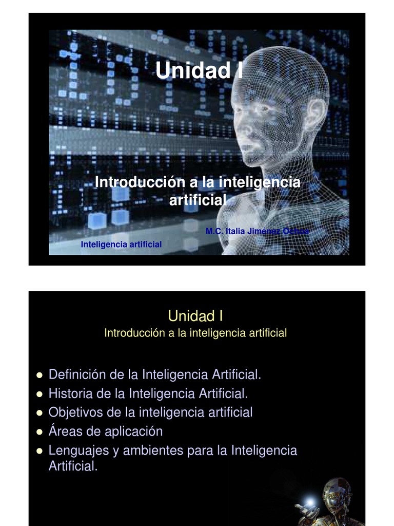 Unidad I. Introducción A La Inteligencia Artificial | PDF ...