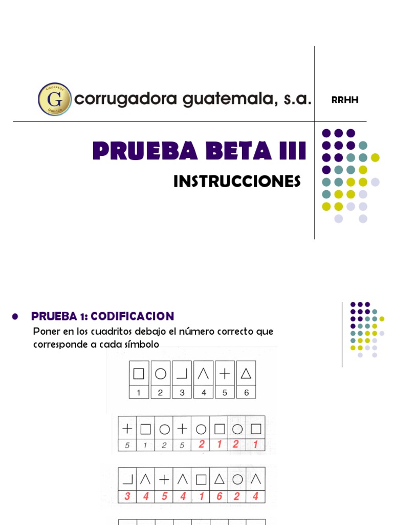 Prueba Beta III