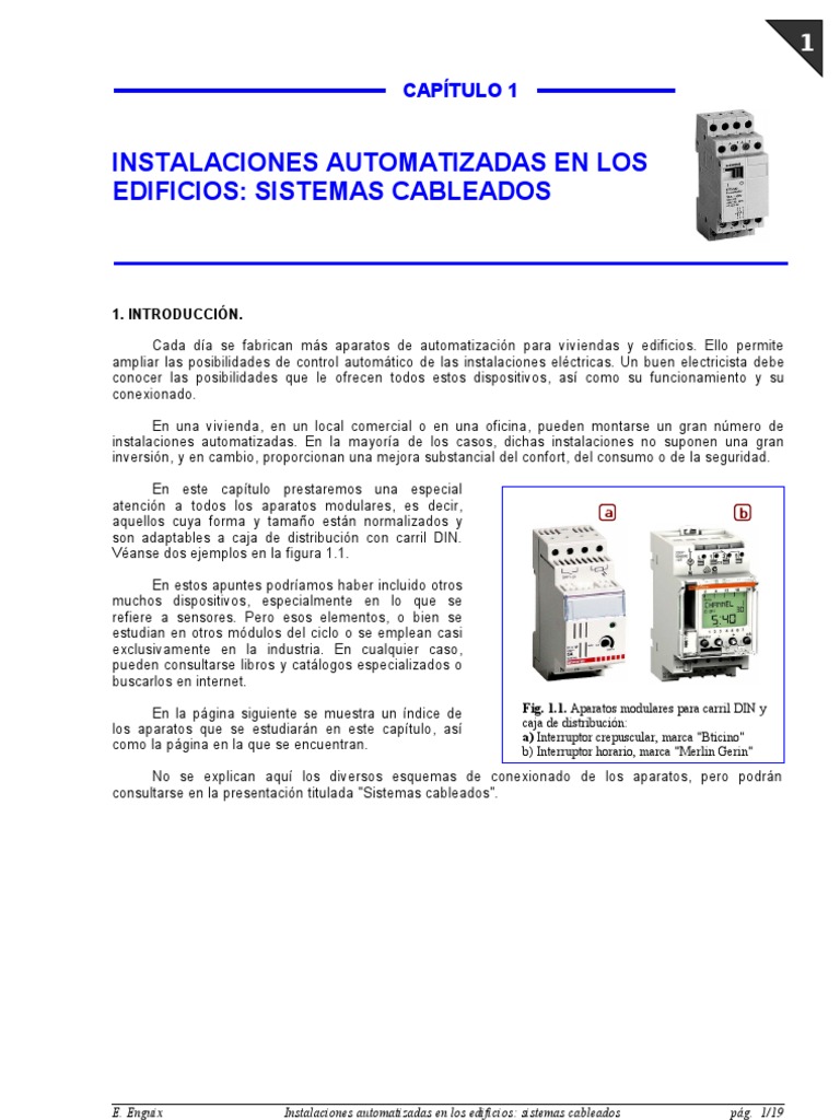 1 Instalaciones Automatizadas | PDF | Relé | Corriente eléctrica