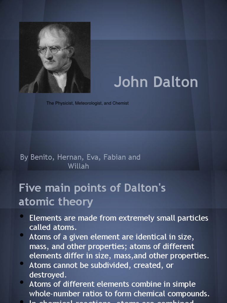 John Dalton Presentation | PDF