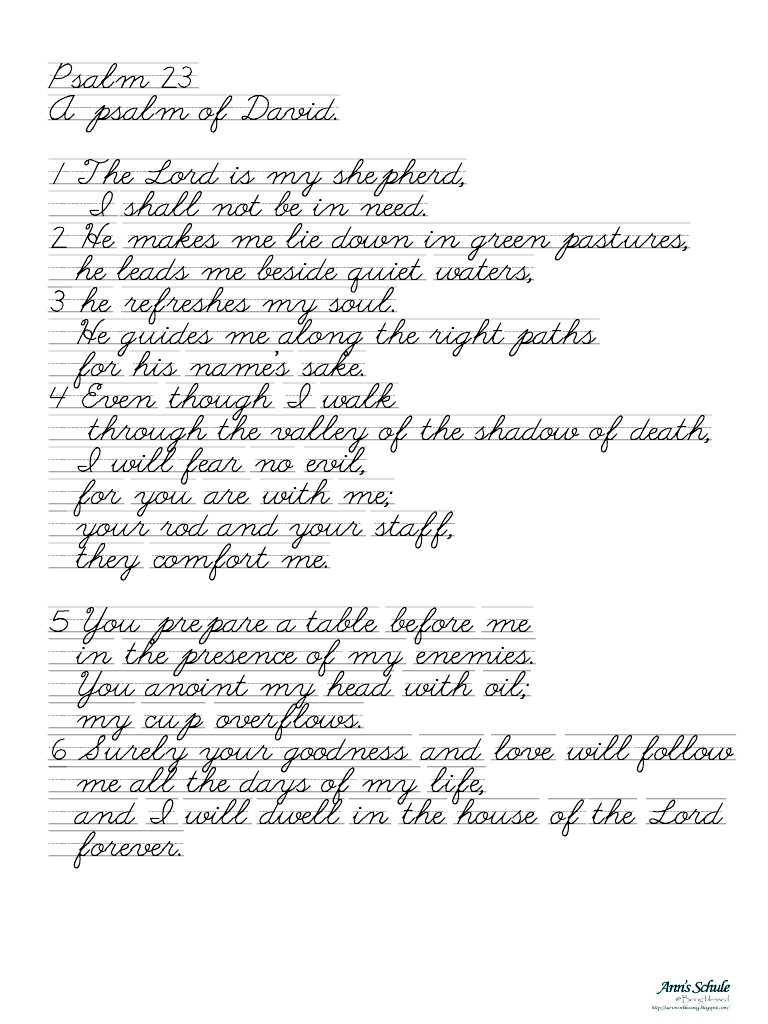 Psalm 23 Printable Pdf - Printable Word Searches