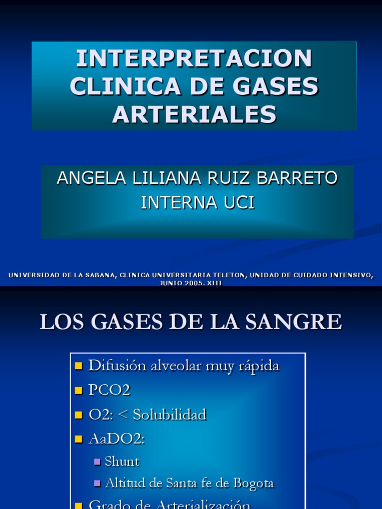 Gases Arteriales | PDF | Enfermedades y trastornos humanos ...