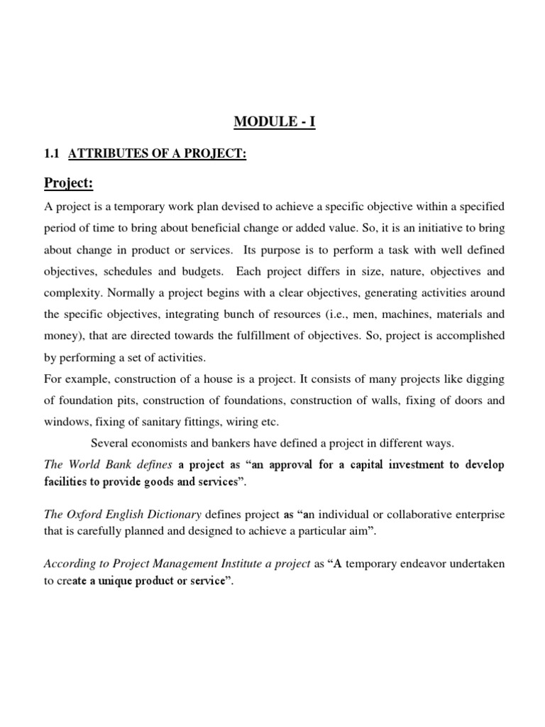 Module - 1 | PDF | Net Present Value | Project Management