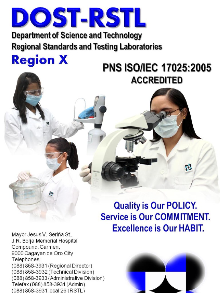 DOST Region X Testing Laboratory Fees | PDF | Colony Forming Unit ...