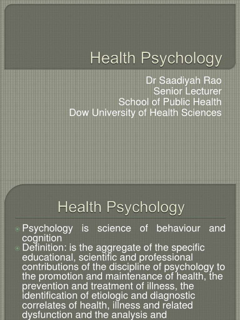 Health Psychology | PDF | Classical Conditioning | Reinforcement