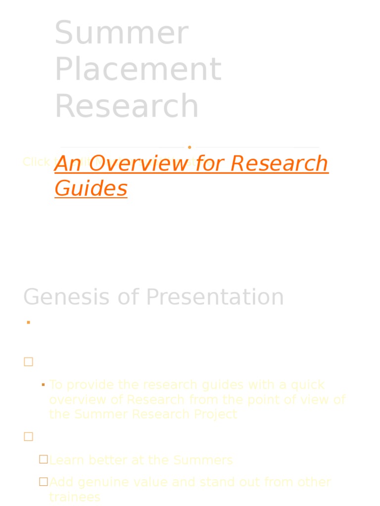 Overview of Research Final by Prof. Sameer Phanse | PDF | Sampling ...