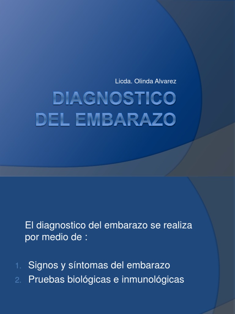 Diagnostico Del Embarazo | PDF | Vagina | El embarazo