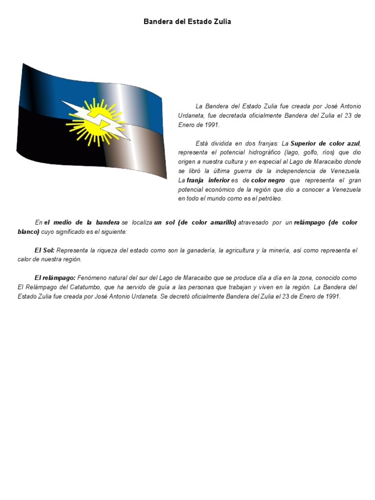 Bandera Del Estado Zulia | Descargar gratis PDF | Agitación