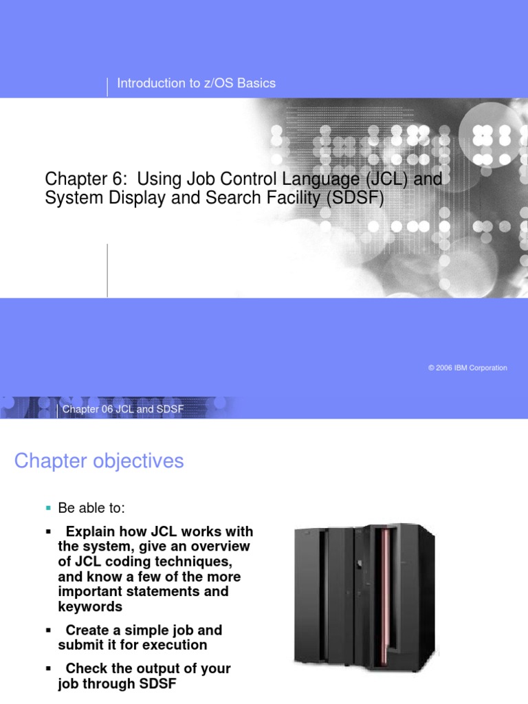 Chapter06 JCL and SDSF | PDF