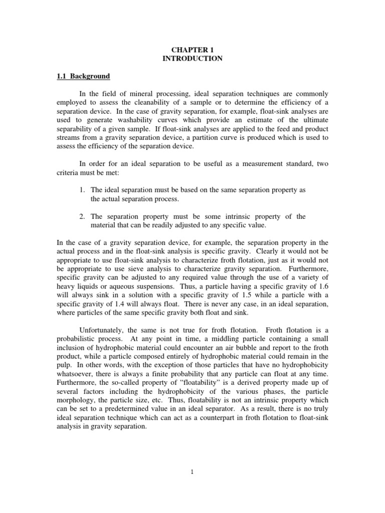 Flotation Release Analysis | PDF | Foam | Experiment