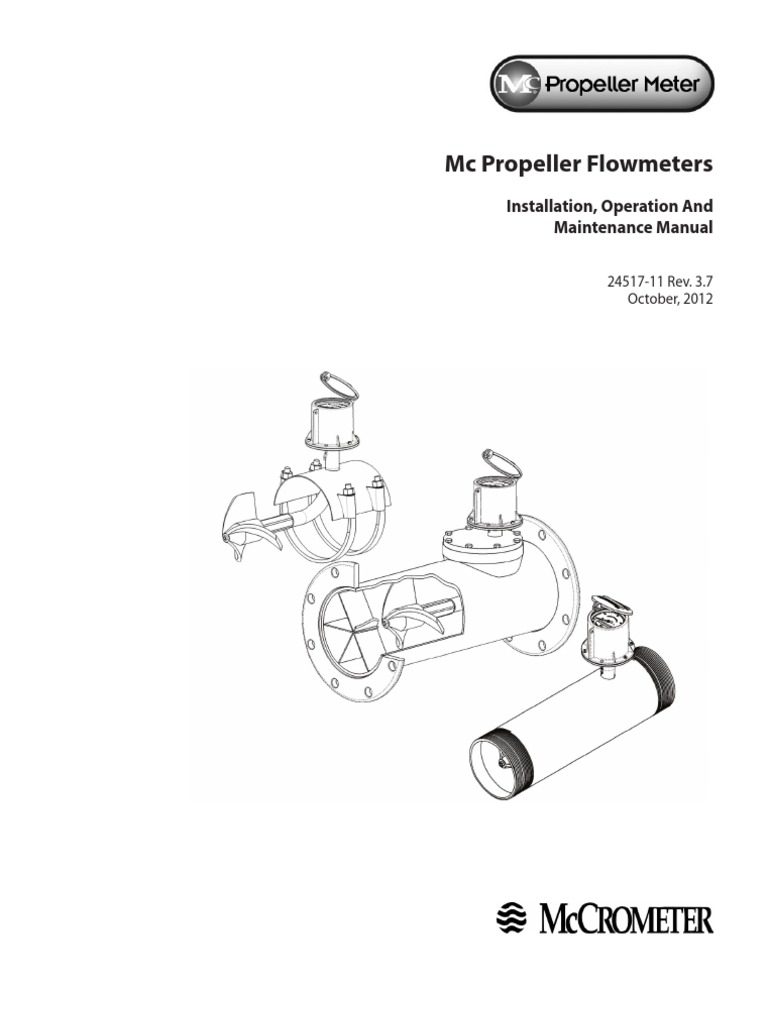 MC Propeller Meter | PDF | Flow Measurement | Propeller