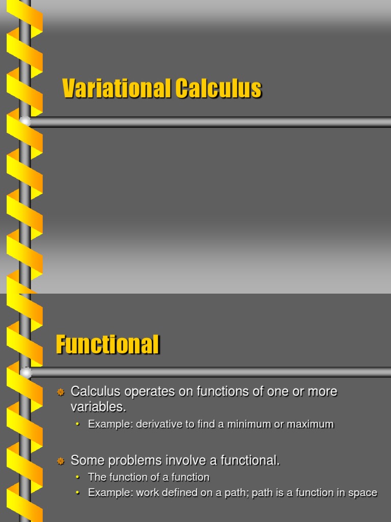 Variational Calculus | PDF | Calculus Of Variations | Maxima And Minima