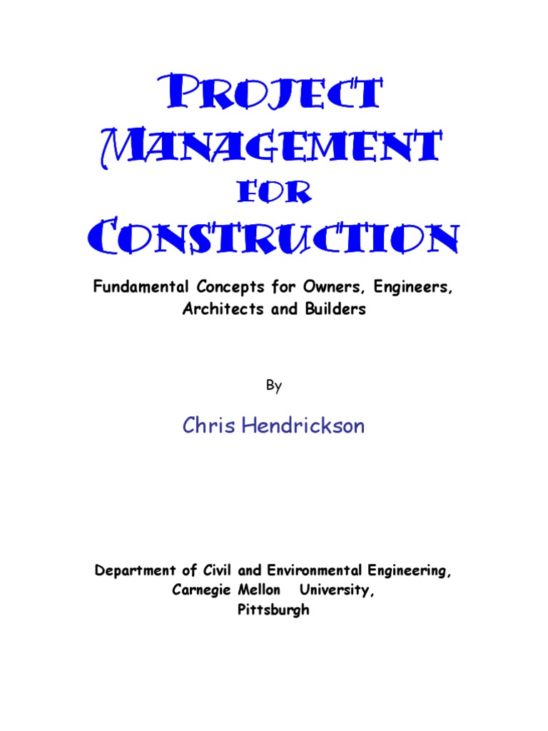 Project Management For Construction | PDF | Business