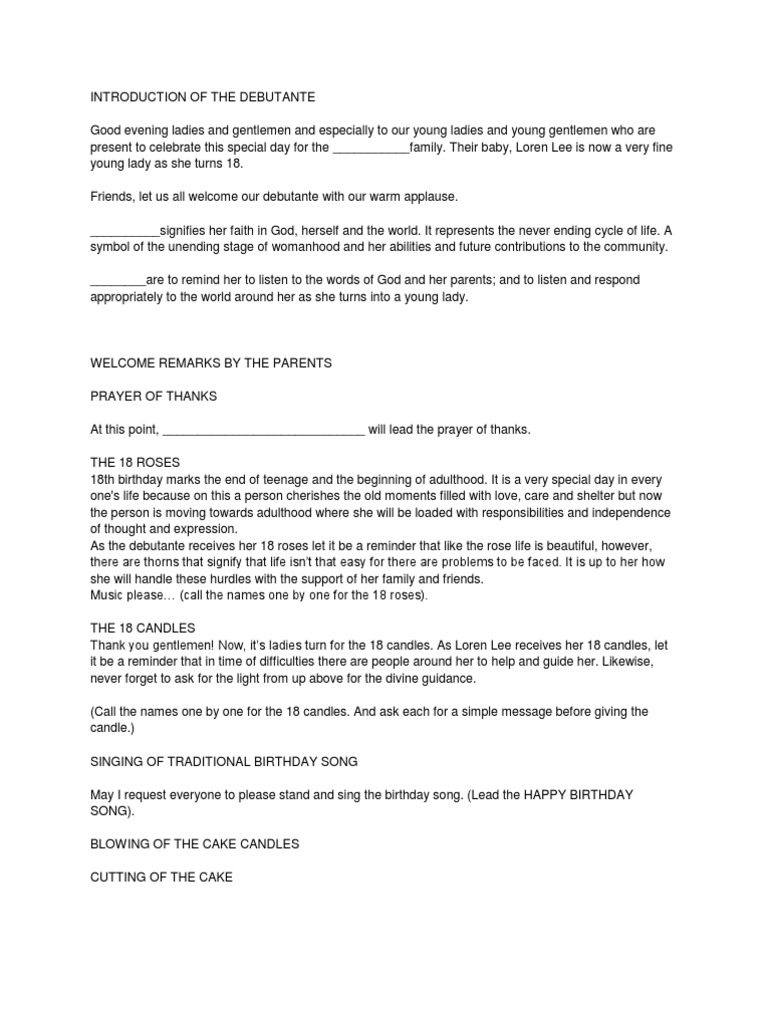 Introduction of The Debutante | PDF