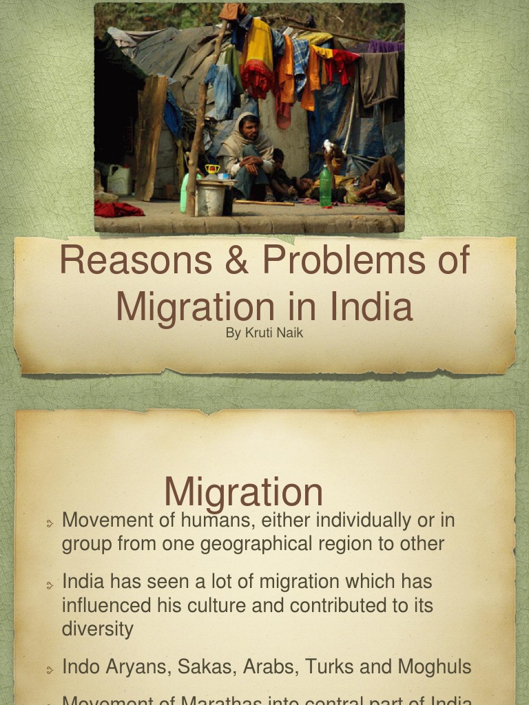 Reasons and Problems of Migration in India | PDF | Human Migration ...