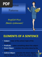 Basic Sentence Patterns | PDF | Object (Grammar) | Verb