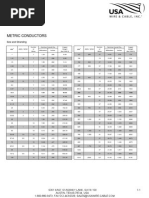 Cable Sizes Chart | PDF