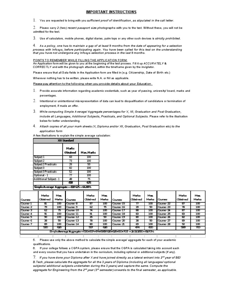 Instructions for Filling Application Form | PDF | Data | Further Education