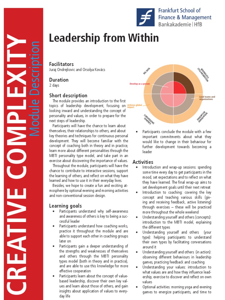 Leadership From Within | PDF | Understanding | Leadership