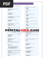 Part 1 ORE Sample Questions v2 | PDF | Dental Implant | Dentures