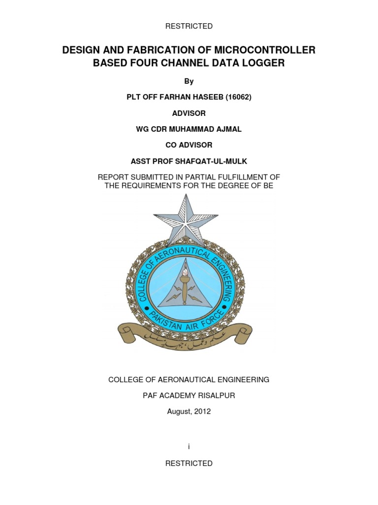 Data Logger | PDF | Pic Microcontroller | Microcontroller