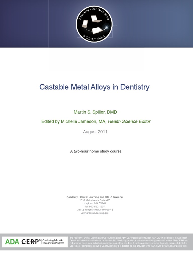 Castable Metal Alloys | PDF | Dislocation | Crystal