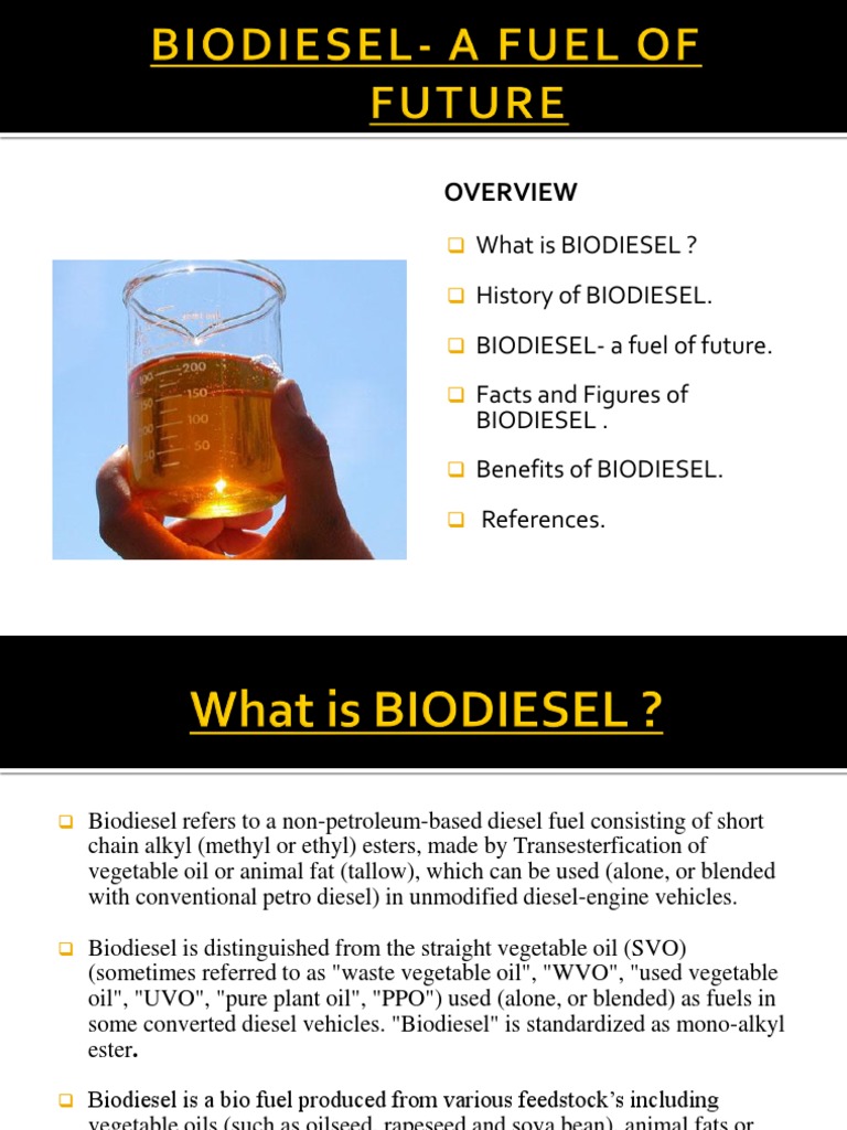 Biodiesel - A Fuel of Future | PDF | Biodiesel | Diesel Fuel