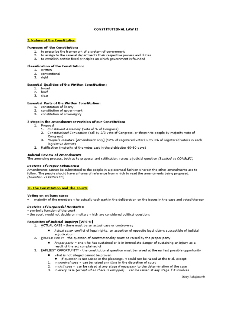 CONSTI 2 Reviewer | PDF | Eminent Domain | Search Warrant