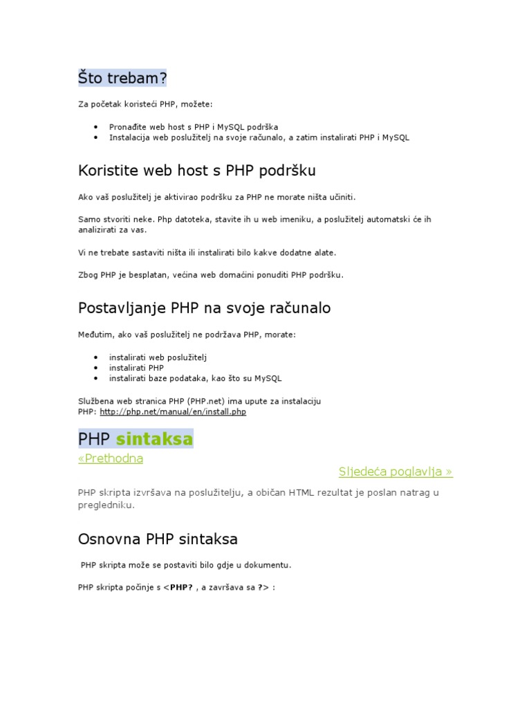PHP Tutorial | PDF